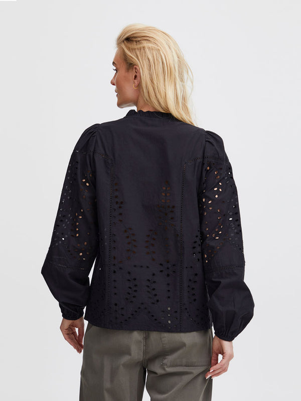 Pulz PzMacia Blouse Black - Renee’s