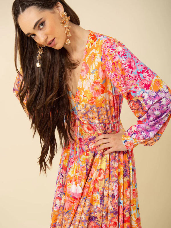 Hale Bob Piper Dress Coral - Renee’s