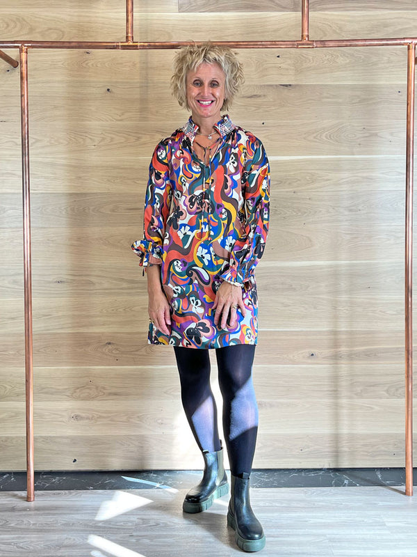 Joyce & Girls Pistachios Dress Miro Multi - Renee’s