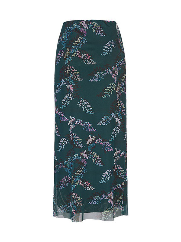 Riani Skirt Dark Sea Patterned - Renee’s