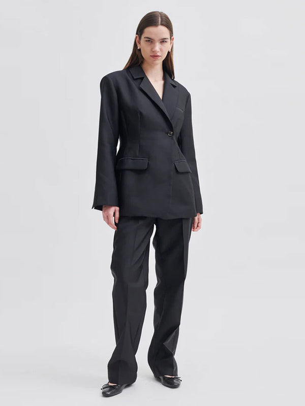 Second Female Elegance Suit Trousers Black - Renee’s