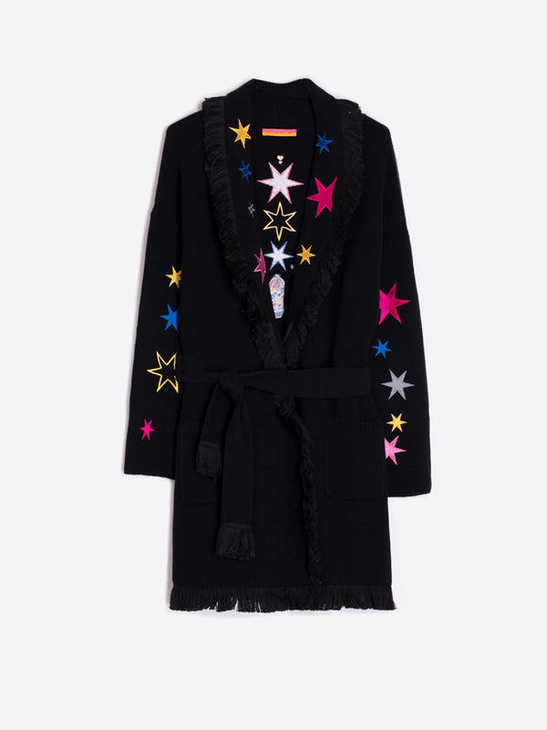 Vilagallo Beatriz Cardigan Rodeo Black - Renee’s