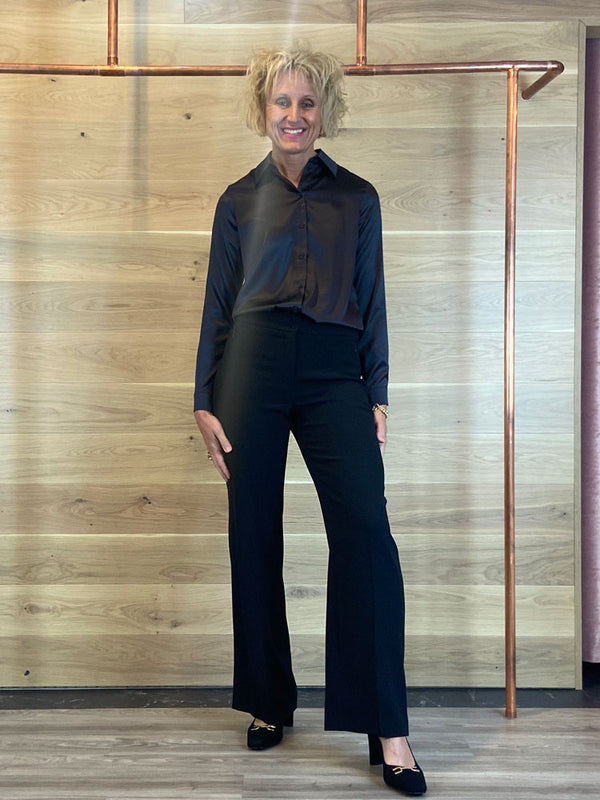 Riani Wide Leg Trousers Black - Renee’s